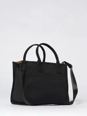 TWINSET Signature Canvas Tote Bag With Embroidered Logo
