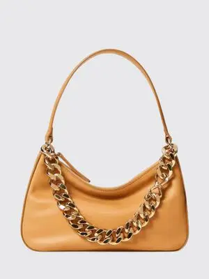 TWINSET Liliana Faux Leather Bag - Beige