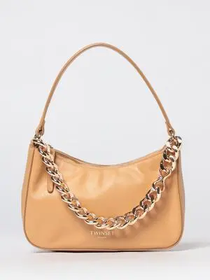 TWINSET Liliana Faux Leather Bag - Milk