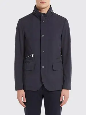 MOORER Sten-at Polyester Jacket - Blue
