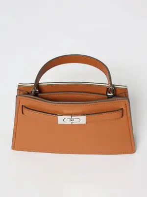 Tory Burch Lee Radziwill Small Flared Grained Leather Handbag