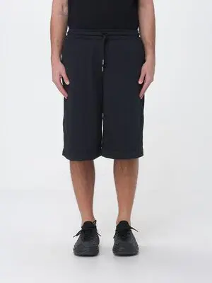 DISCLAIMER Perforated Acetate Bermuda Shorts - Black