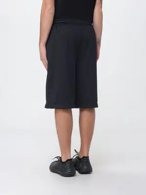 DISCLAIMER Perforated Acetate Bermuda Shorts - Black