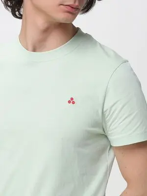 Peuterey Cotton T-shirt With Mini Logo - Green