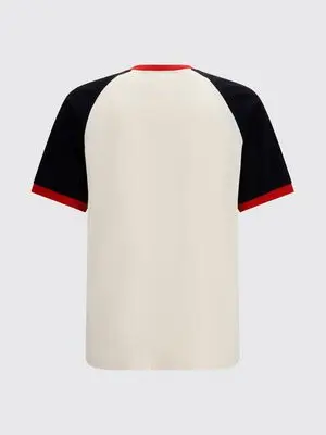 Versace Medusa Logo Cotton T-shirt With Contrast Profiles - White