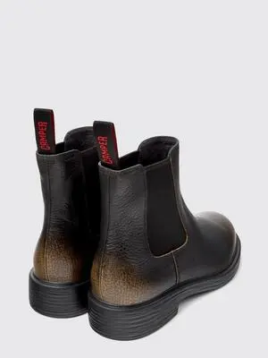 Camper Dean Grained Leather Ankle Boots