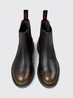 Camper Dean Grained Leather Ankle Boots