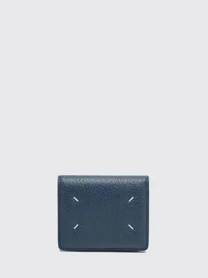 MAISON MARGIELA Four Stitches Calfskin Bifold Wallet - Denim