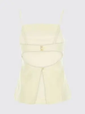 SEMICOUTURE Linen Top - Yellow