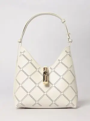 Furla Goccia Perforated Leather Bag - Pink