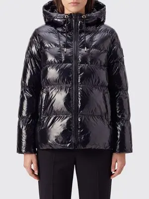 Pinko Glossy Hooded Puffer Jacket - Black