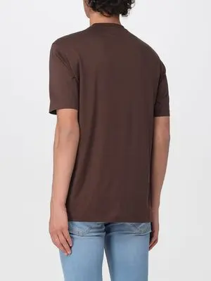 ZANONE Basic Cotton And Silk T-shirt - Brown