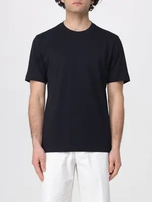 ZANONE Basic Cotton And Silk T-shirt - Navy