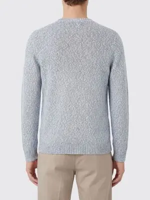 ZANONE Cotton Crew Neck Sweater - Gnawed Blue