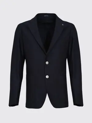 Tagliatore Single-breasted Blazer In Pure Virgin Wool With Peak Lapels