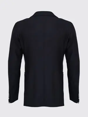 Tagliatore Single-breasted Blazer In Pure Virgin Wool With Peak Lapels