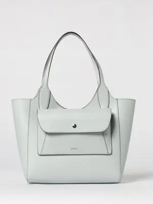 Furla Lea Grained Leather Bag - Blue