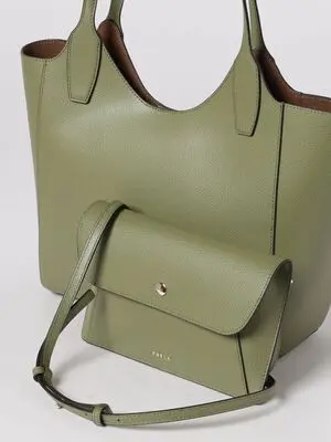 Furla Lea Grained Leather Bag - Green