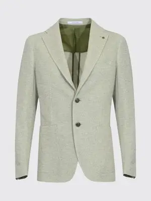 Tagliatore Single-breasted Blazer In Cotton Blend With Peak Lapels