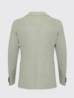 Tagliatore Single-breasted Blazer In Cotton Blend With Peak Lapels