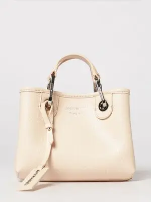 Emporio Armani Textured Leather Top Handle Bag