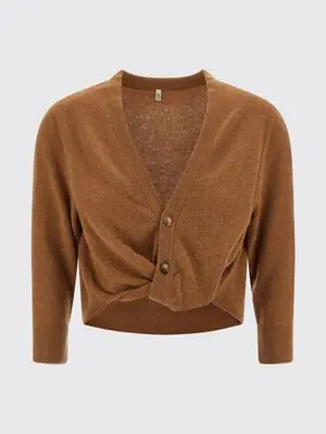 R13 Cropped Cardigan With Knot Detail