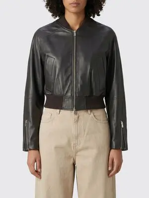 Erika Cavallini Leather Bomber Jacket