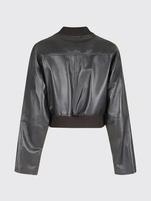 Erika Cavallini Leather Bomber Jacket