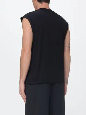 DISCLAIMER Cotton Tank Top With Logo - Black