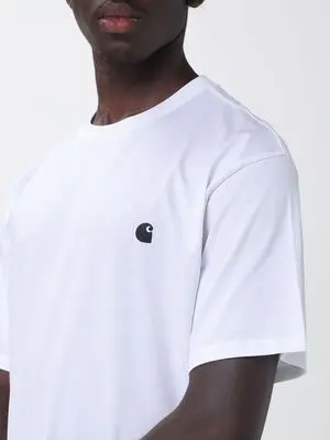 Carhartt Work In Progress Madison Cotton T-shirt With Embroidered Logo On The Chest