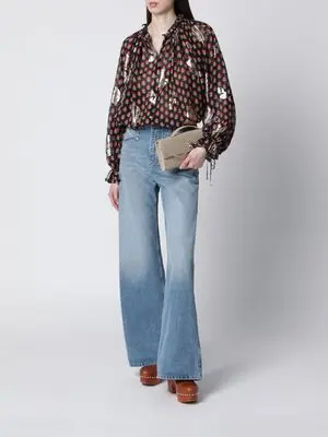 Etro Silk Floral Print Blouse