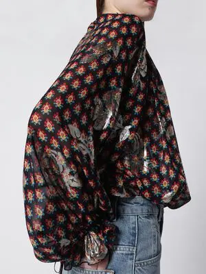 Etro Silk Floral Print Blouse