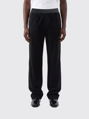 MAISON MARGIELA Cotton Blend Trousers - Black