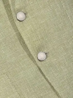 Tagliatore Single-breasted Blazer In Linen And Cotton With Peak Lapels