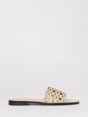 COCCINELLE Perforated Leather Slip-on Mules