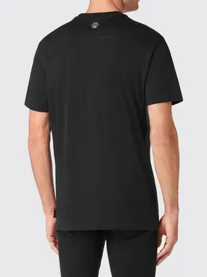 Philipp Plein Cotton T-shirt With Contrasting Logo Lettering Print - White 1