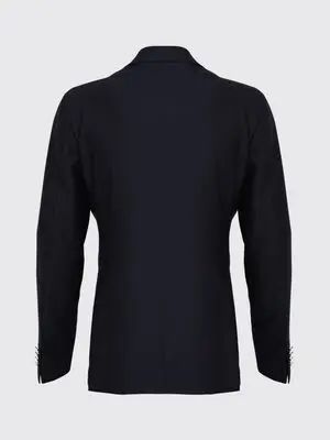 Tagliatore Double-breasted Blazer In Pure Virgin Wool With Peak Lapels