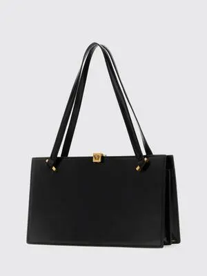 Versace Severine Leather Shoulder Bag - Black