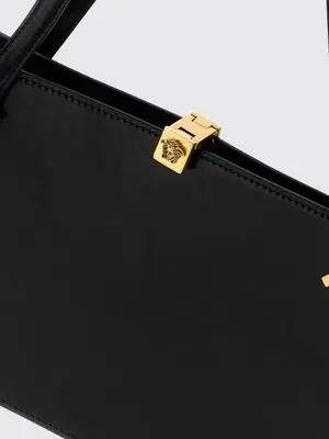 Versace Severine Leather Shoulder Bag - Black