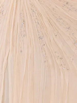 Elisabetta Franchi Long Viscose Dress With Rhinestones