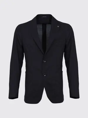 Tagliatore Single-breasted Blazer In Virgin Wool And Silk With Peak Lapels