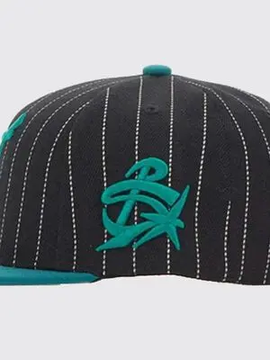 PDF Twill Cotton Hat With Embroidered Stripes