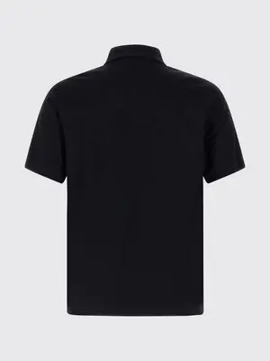 ZANONE Cotton And Silk Polo Shirt - Navy