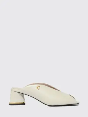 COCCINELLE C-everyday Leather Mules - Pearl