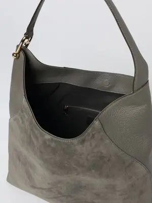 Furla Suede And Leather Shoulder Bag - Brown