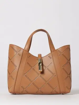 Furla Goccia Perforated Leather Bag - Brown