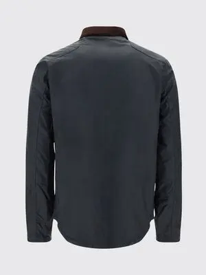 Barbour Waxed Cotton Jacket With Corduroy Collar - Brown