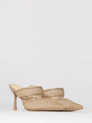 TWENTY FOURHAITCH Dianis Faux Leather And Mesh Mules