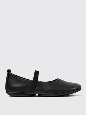 Camper Ballet Flats With Elastic Strap - Black