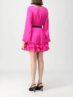 TWINSET Dress With Ruffled Hem And Belt